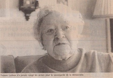 Une résistante carolo : Yvonne Ledoux – Nouvelles de l'asbl Le Progrès
